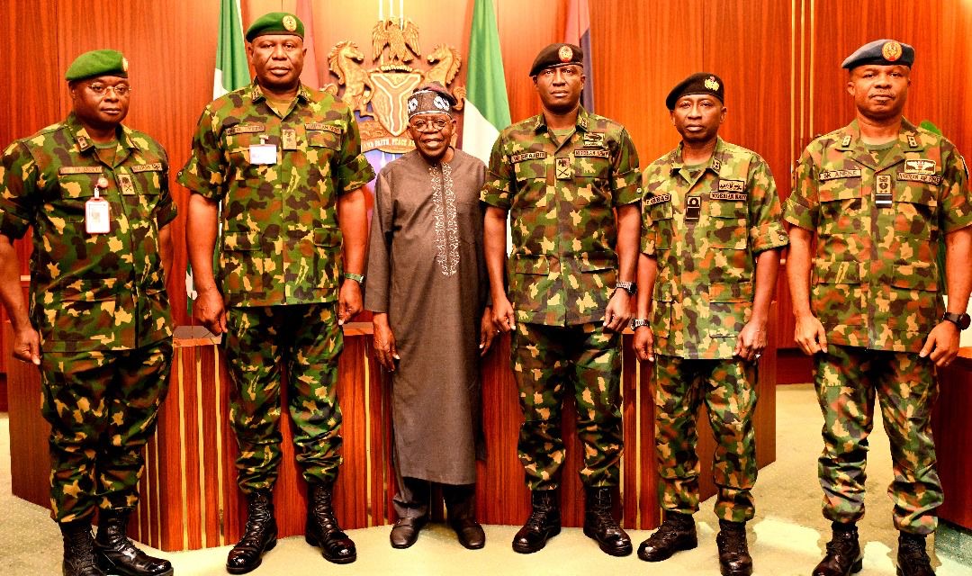 President Tinubu meets with new Service Chiefs - Nigerian Current